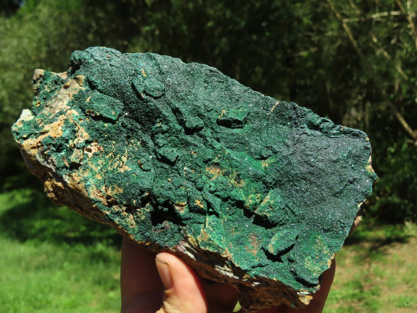 Natural Micro botryoidal Malachite on Matrix x 2 From Congo – Toprock ...