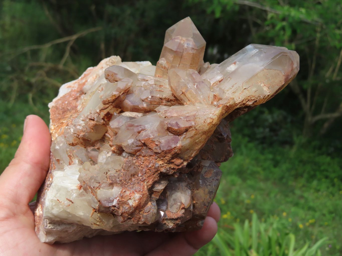 Natural Red Hematoid Quartz Cluster x 1 From Karoi, Zimbabwe – Toprock ...